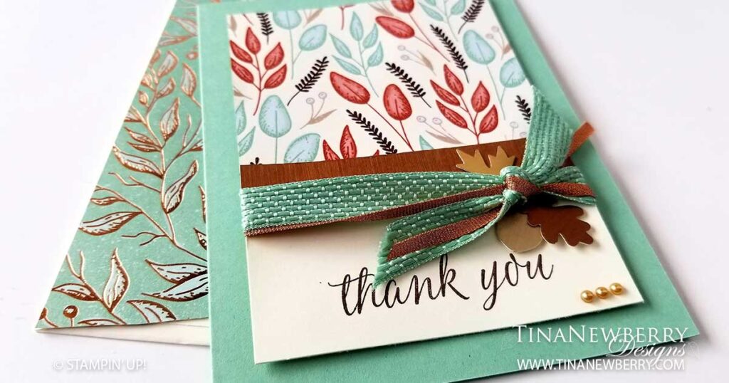 Brushed Metallic Thank You – Tina Newberry Designs