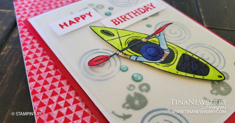 Kayak Adventure Birthday Card – Tina Newberry Designs